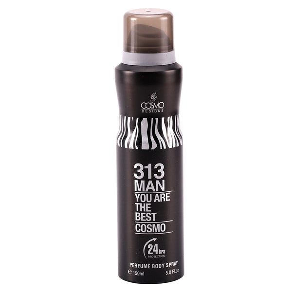 313 MAN PERFUME BODY SPRAY 150ML - COSMO DESIGN – Sterling Mega Store
