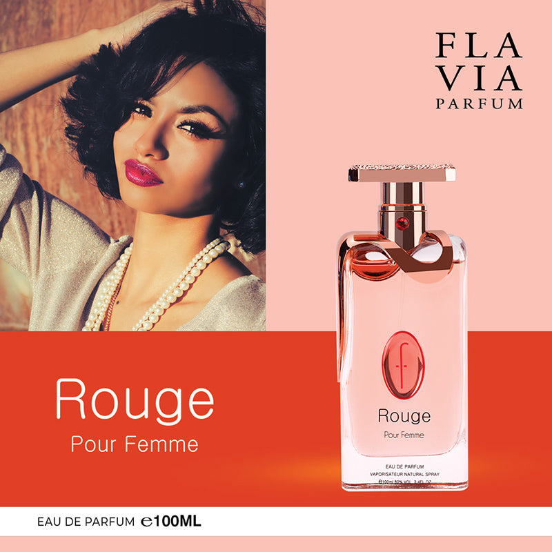 ROUGE POUR FEMME EAU DE PARFUM 100ML FOR WOMEN - FLAVIA – Sterling Mega ...