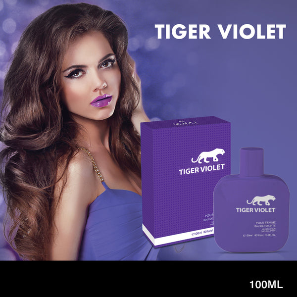 TIGER VIOLET POUR FEMME EAU DE TOILETTE 100ML FOR WOMEN - COSMO DESIGN ...
